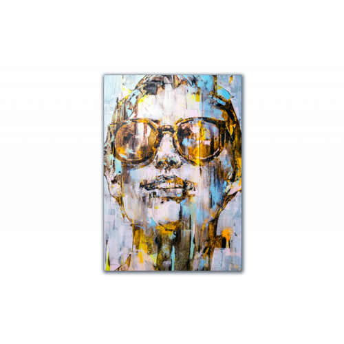 Картина на холсте | Diva Kartina | Арт Постеры. Девушка в очках | 56X80 см | Интерьерный постер