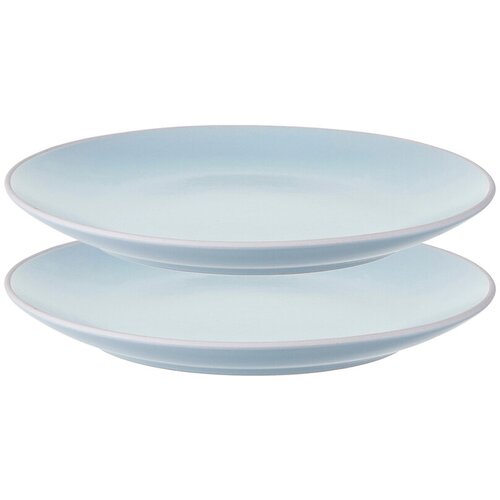Набор тарелок Simplicity, Ø21,5 см, голубые, 2 шт, Liberty Jones, LT_LJ_SPLSM_CRW_21