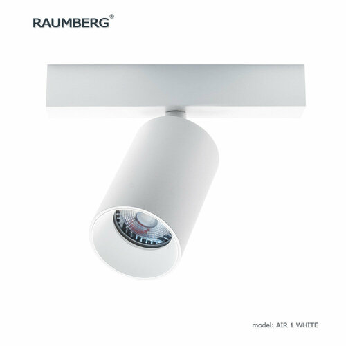 Накладной настенно-потолочный поворотный светильник RAUMBERG AIR 1 wh белый