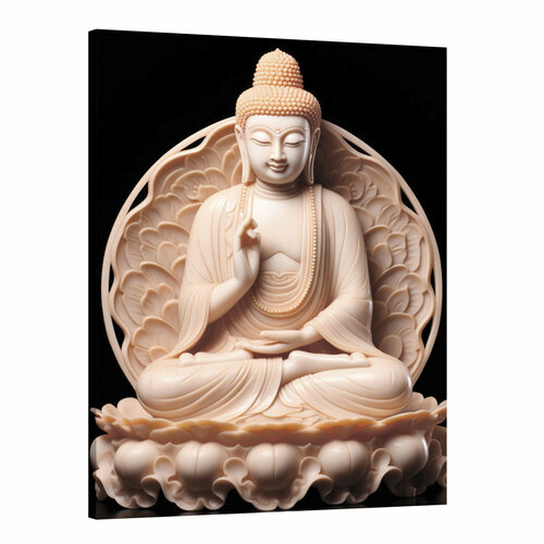 Интерьерная картина 50х70 "Будда: искусство внутреннего равновесия"