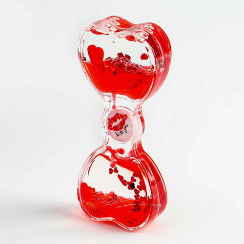 Гелевые часы, антистресс, 13 x 7.5 см, красные