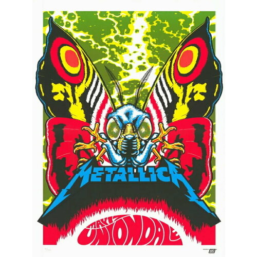 Плакат, постер на бумаге Metallica/Металлика/искусство/арт/абстракция/творчество. Размер 21 х 30 см