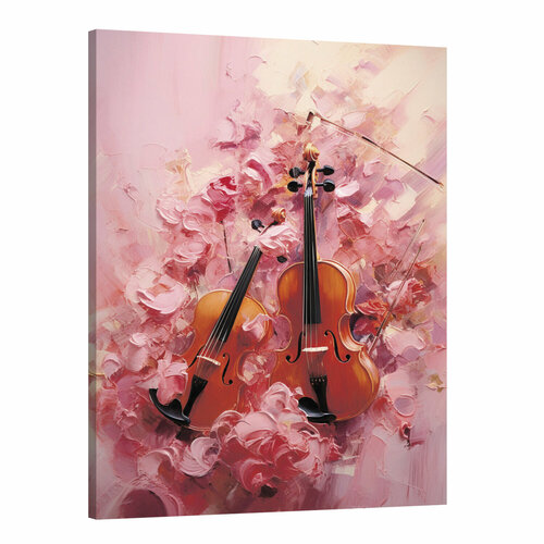 Интерьерная картина 50х70 "Розовая симфония"