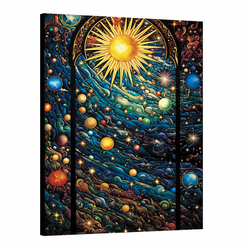 Интерьерная картина 50х70 "Космическая Мозаика"