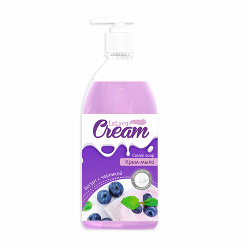 Крем-мыло жидкое LaLoca Cream Йогурт с черникой, 1л