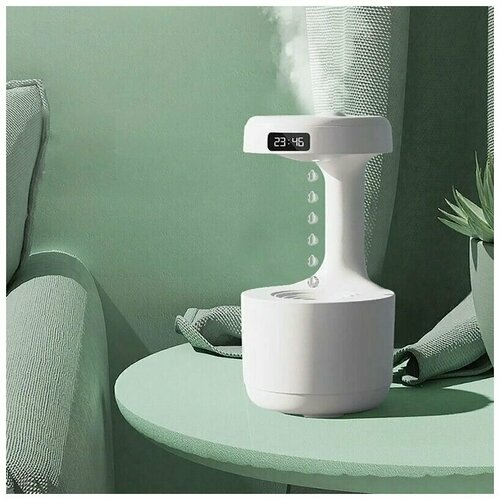 Увлажнитель воздуха ультразвуковой, очиститель воздуха, аромадиффузор, с подсветкой, детский ночник с эффектом - капли вверх, USB