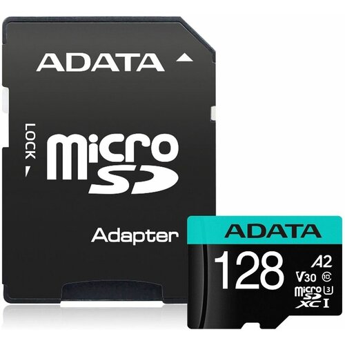 Карта памяти MicroSDHC 128 Гб ADATA Premier Pro (AUSDX128GUI3V30SA2-RA1) Class 10