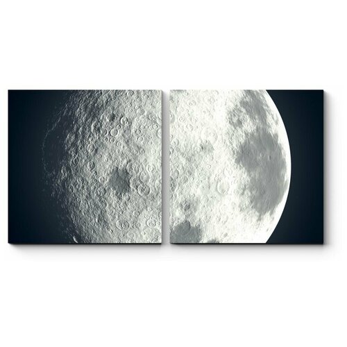 Модульная картина Безупречная Луна 160x80