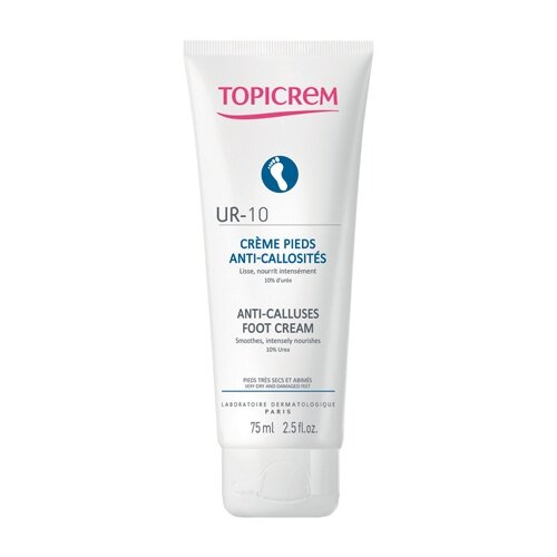 Topicrem Крем для ног UR-10 Anti-calluses восстанавливающий для сухой кожи, 75 мл