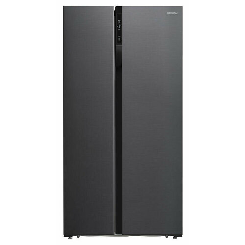 Холодильник HYUNDAI CS 5003 F черная сталь Side by Side