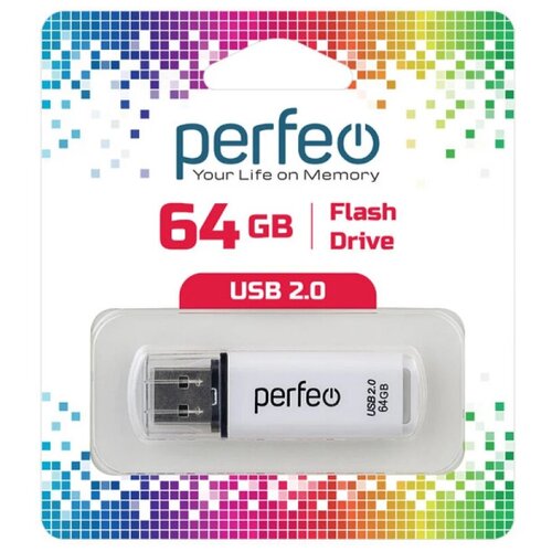 USB флешка Perfeo USB 64GB C13 White