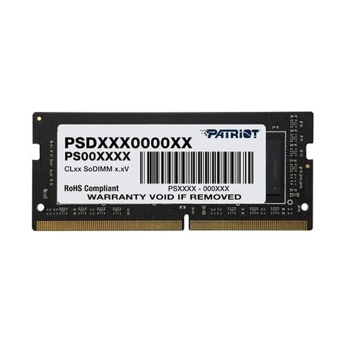 Оперативная память Patriot Memory SL 4 ГБ DDR4 2666 МГц SODIMM CL19 PSD44G266681S