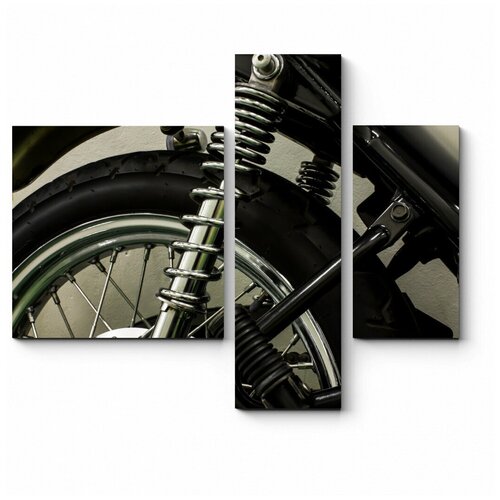 Модульная картина Колесо мотоцикла 130x107