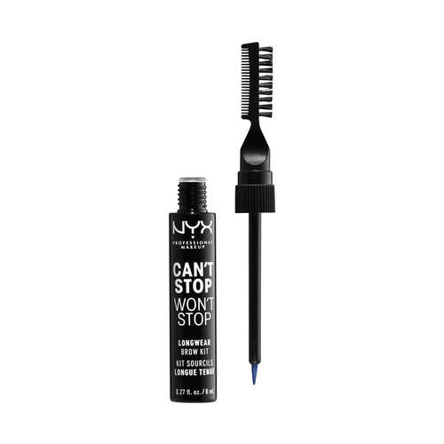 NYX professional makeup Тинт для бровей Can’t Stop Won’t Stop Longwear Brow Ink Kit, оттенок 12 blue