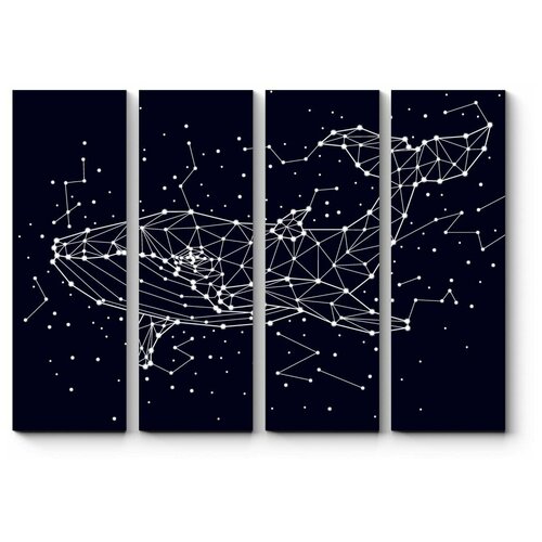 Модульная картина Созвездие "Кит"100x75