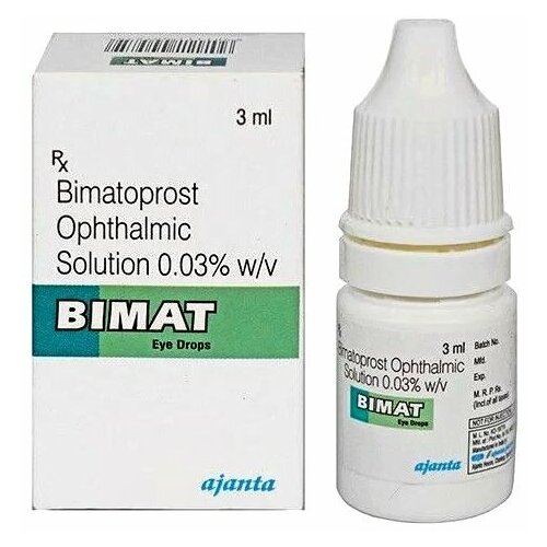 Средство - капли для ускорения роста ресниц Бимат (Bimat), 3 мл. аналог Карепрост Careprost