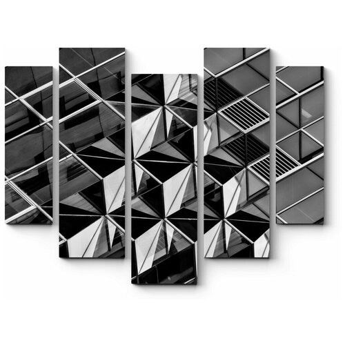 Модульная картина Геометрия архитектуры 121x98