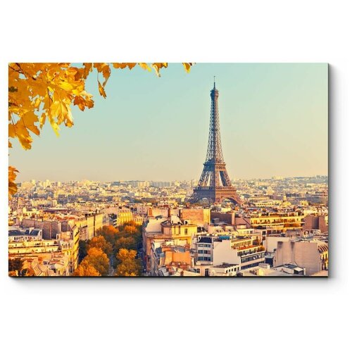 Модульная картина Золотая осень в Париже 50x33