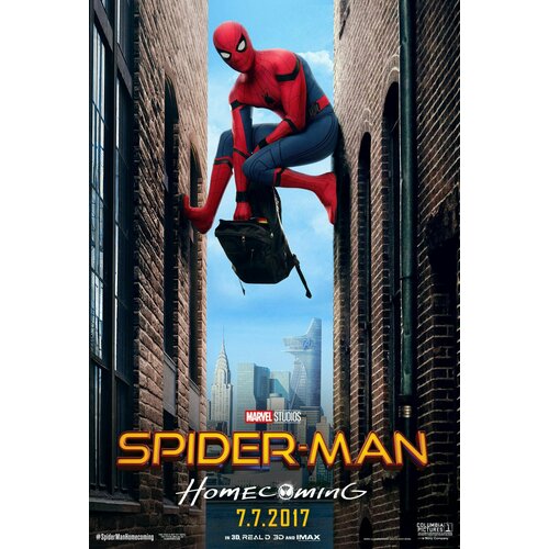 Плакат, постер на холсте Человек-паук: Возвращение домой (Spider-Man: Homecoming, 2017г). Размер 21 на 30 см