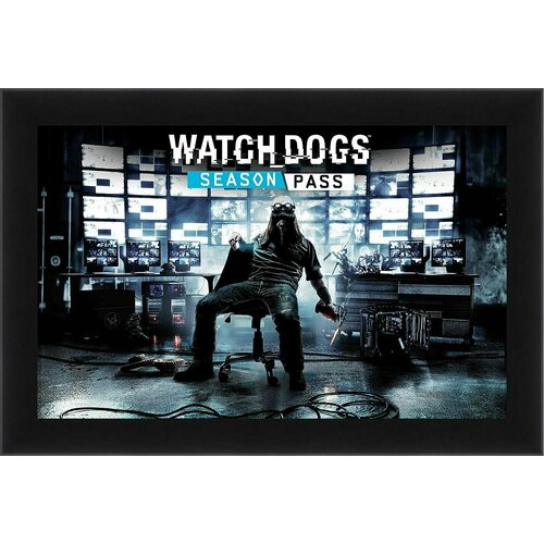 Плакат, постер на бумаге Watch Dogs. Размер 21х30 см