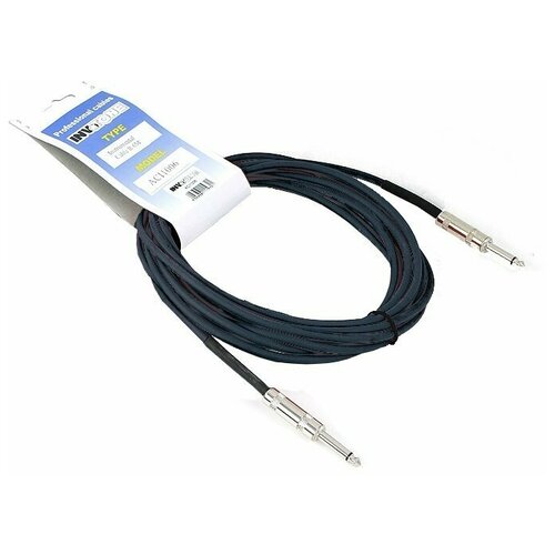 Invotone ACI1005/BK - инструментальный кабель, 6.3 mono Jack-6.3 mono Jack 5 м (черный)