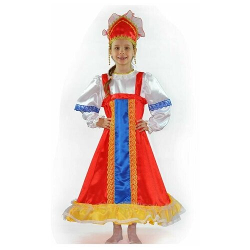 Карнавальный костюм детский Русский народный, 122-128, 32 размер