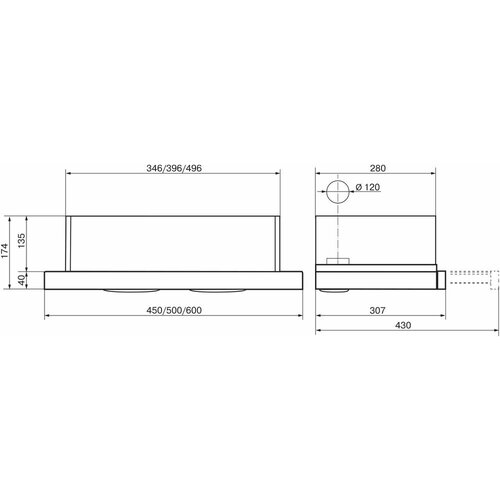 Кухонная вытяжка ELIKOR интегра 60 см 60Н-400-В2Л