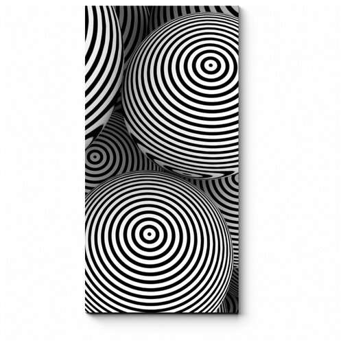 Модульная картина Черно-белая иллюзия 60x120