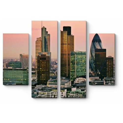 Модульная картина Небоскребы Лондона 80x60