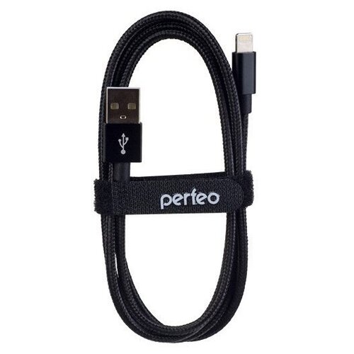 Perfeo USB - Lightning (I4301, I4303, I4305, I4307, I4309), 1 м, черный