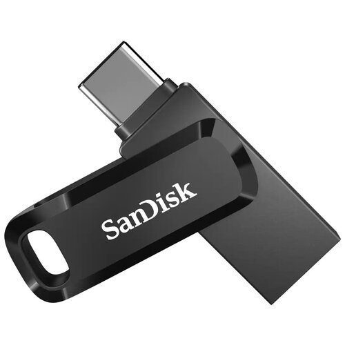 Флешка SanDisk Ultra Dual Drive Go USB Type-C 128 ГБ, 1 шт., черный