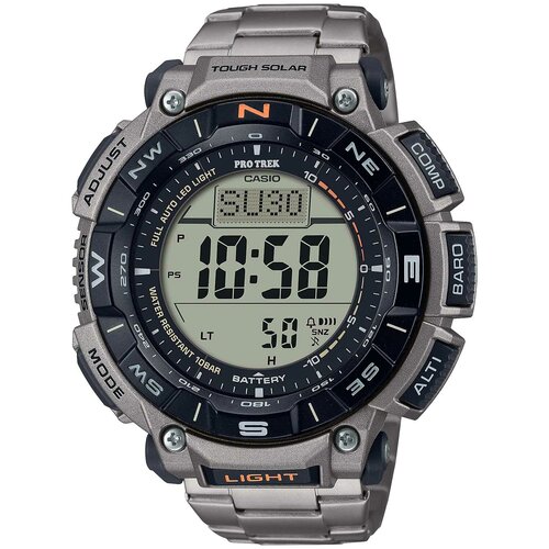 Наручные часы CASIO Pro Trek, серебряный, серый