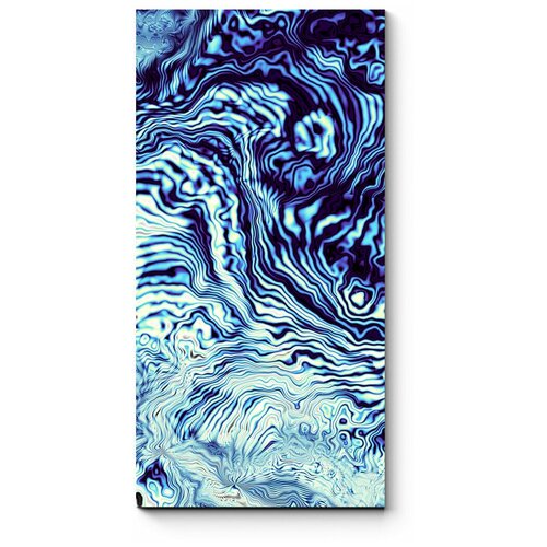 Модульная картина Волны и блики 60x120