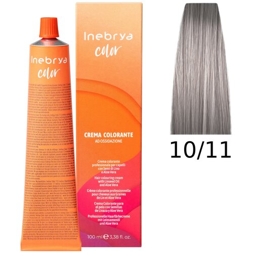 Крем-краска Inebrya Color Professional 10/11 Яркий блонд Насыщенный пепельный 100 мл