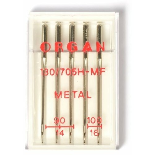 Иглы ORGAN металл. нити №90-100 для БШМ уп.5 игл