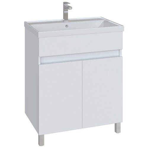 Комплект мебели для ванной SANSTAR Квадро Фостер, ширина тумбы: 71 см, белый