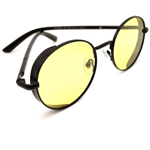Солнцезащитные очки Smakhtin'S eyewear & accessories, черный, желтый