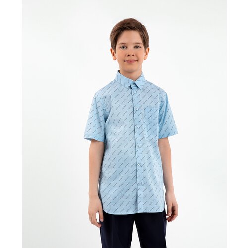 Рубашка Gulliver, размер 146, голубой