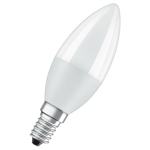 Лампа светодиодная LED 7 Вт E14 6500К 560Лм свеча 220 В (замена 60Вт) | код 4058075579033 | LEDVANCE (2шт. в упак.)