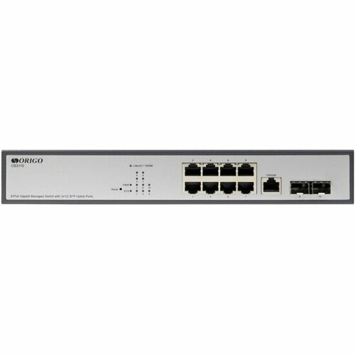 ORIGO Сетевое оборудование OS3110 A1A Управляемый L2 коммутатор 8x1000Base-T, 2x1000Base-X SFP