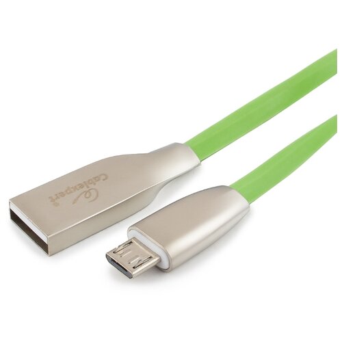 Кабель USB 2.0 Cablexpert, AM/microB, серия Gold, длина 1м, блистер, зеленый CC-G-mUSB01Gn-1M 16205325