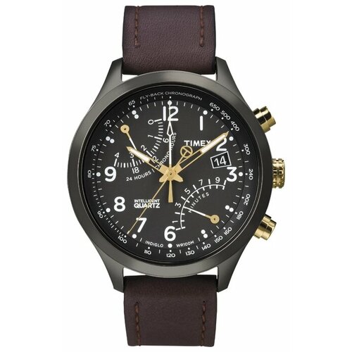 Наручные часы TIMEX 14245, серый, коричневый