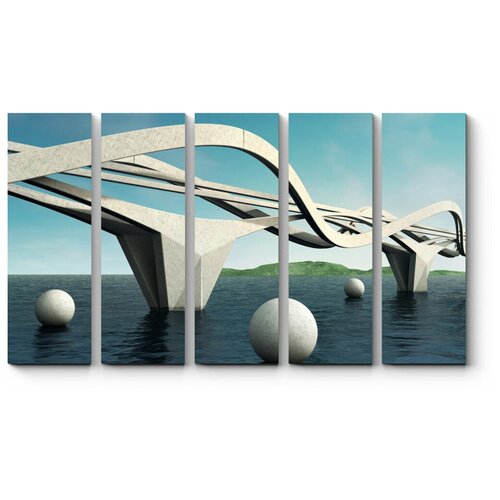 Модульная картина Пластичный мост 170x102