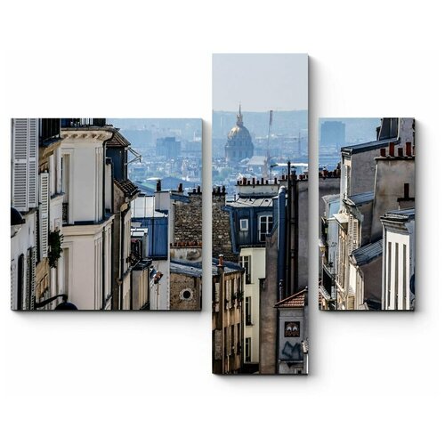 Модульная картина Прекрасная панорама Парижа80x66