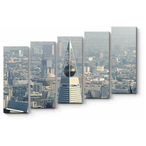 Модульная картина Город с высоты190x133