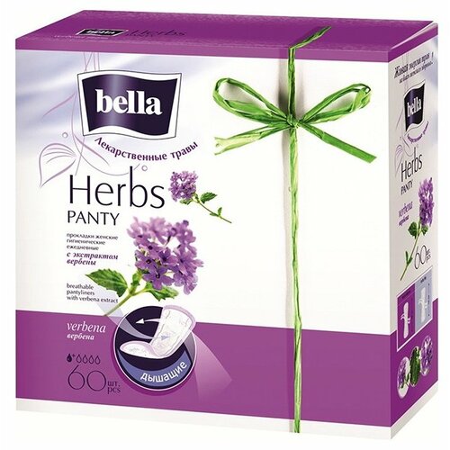 Bella прокладки ежедневные Panty herbs verbena, 1.5 капли, 60 шт.