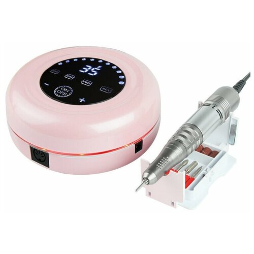 Профессиональный аппарат для маникюра и педикюра с сенсорным управлением JMD-216 (розовый)