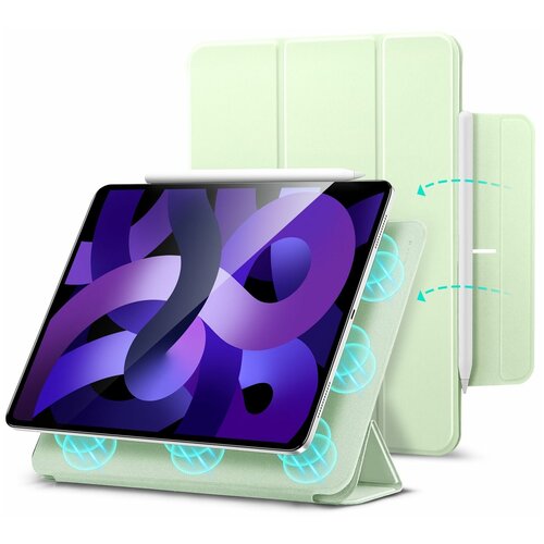 Чехол книжка ESR Rebound Magnetic Case с застежкой для Apple iPad Air 4 (2020), iPad Air 5, мятный