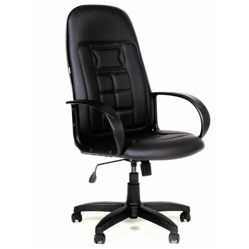 Компьютерное кресло Chairman 727 офисное, обивка: искусственная кожа, цвет: чёрный