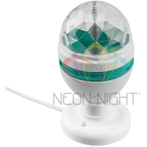 Диско-Лампа домашняя светодиодная Е27 подставка с цоколем в комплекте 220В | код 601-251 | Neon-Night (9шт. в упак.)